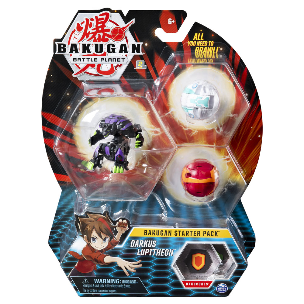 Bakugan Starter Pack 3-Pack, Darkus Lupitheon | Toys R Us Canada