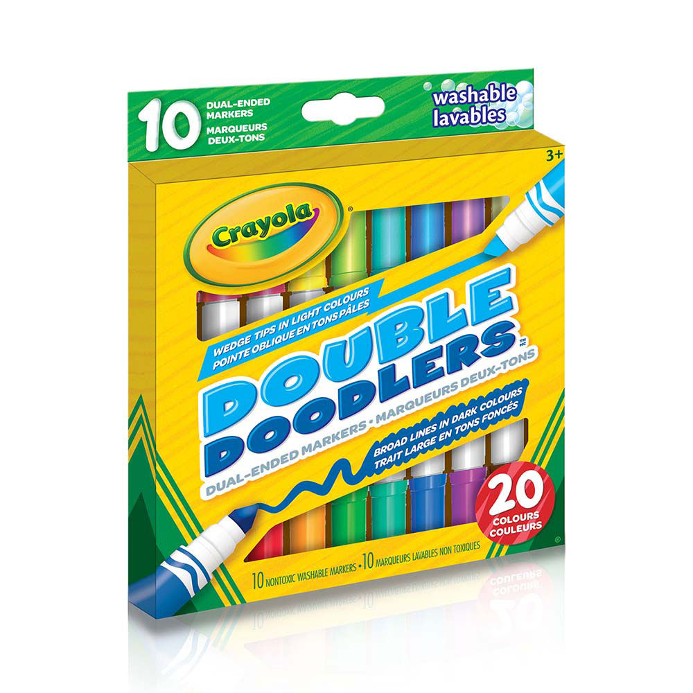 Crayola - Double Doodlers Markers, 10 ct | Toys R Us Canada