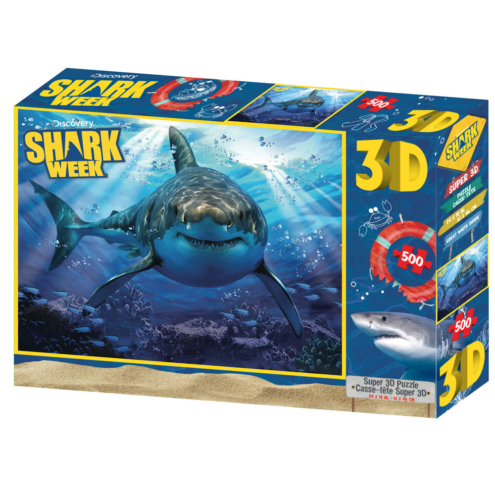 Shark Week - Great White Shark - 500 Piece 3D Puzzle | Toys R Us Canada