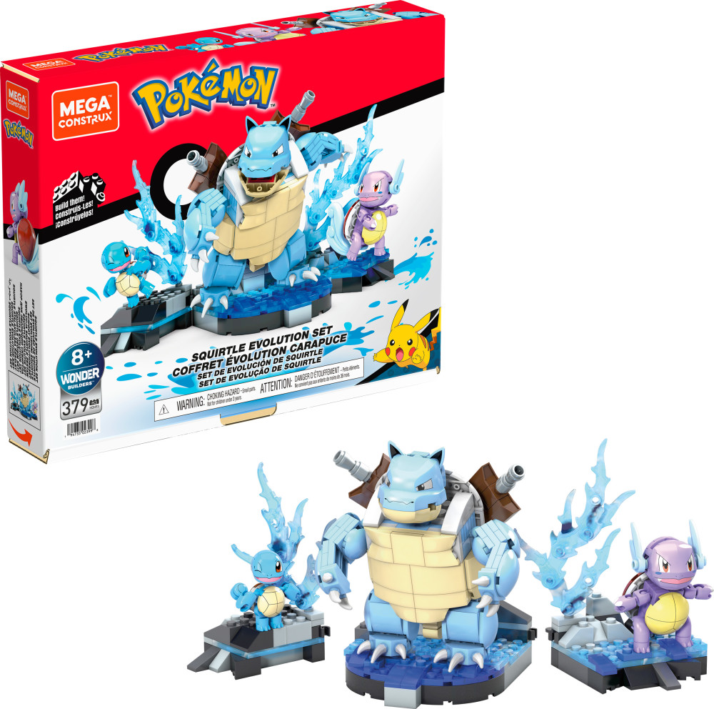 Mega Pokemon Squirtle Evolution Set Construction Set | Toys R Us Canada