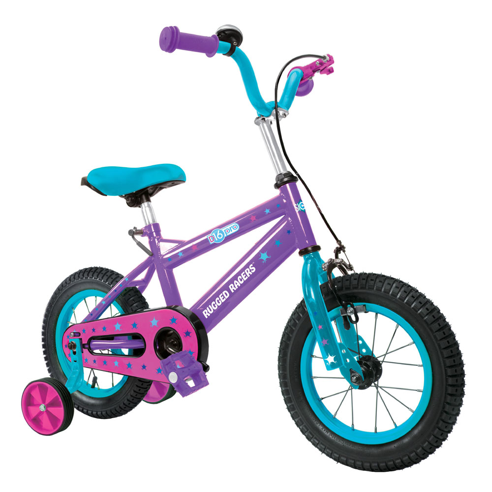 Rugged Racer 16 Inch Kids Bike with Training Wheels - Ice - English ...