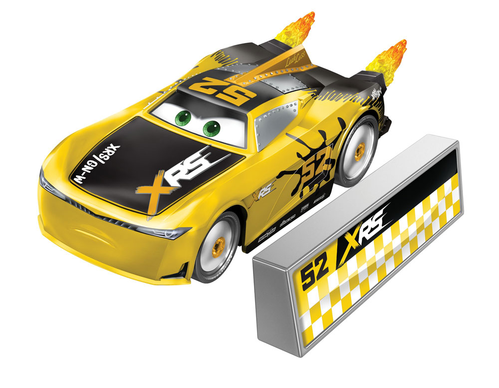 Disney Pixar Cars XRS Rocket Racing George New-Win with Blast Wall ...