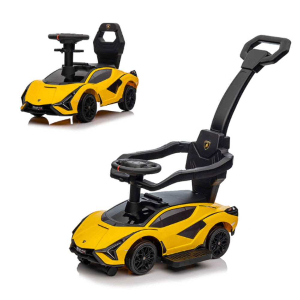 KidsVip Lamborghini Sian Pushcar / Stroller- Yellow - English Edition ...