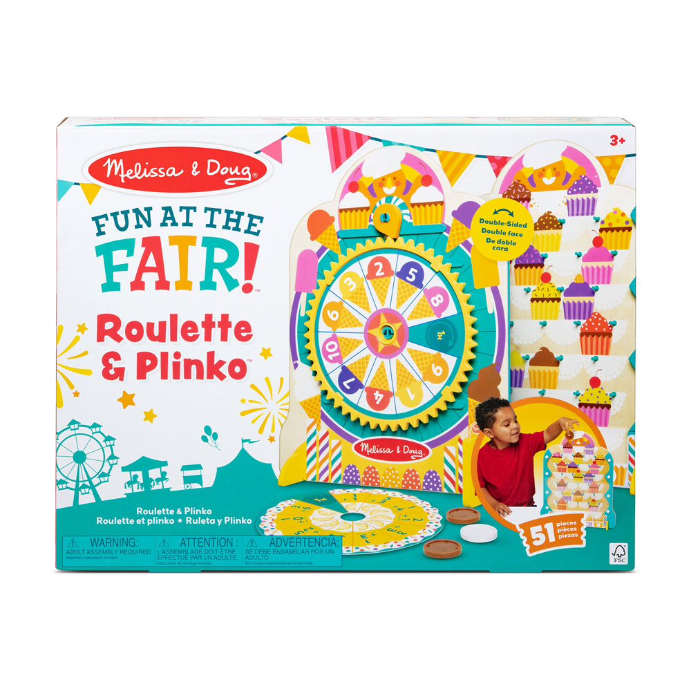 Melissa and Doug - Fun Fair Roulette and Plinko Treats Tower | Toys R ...
