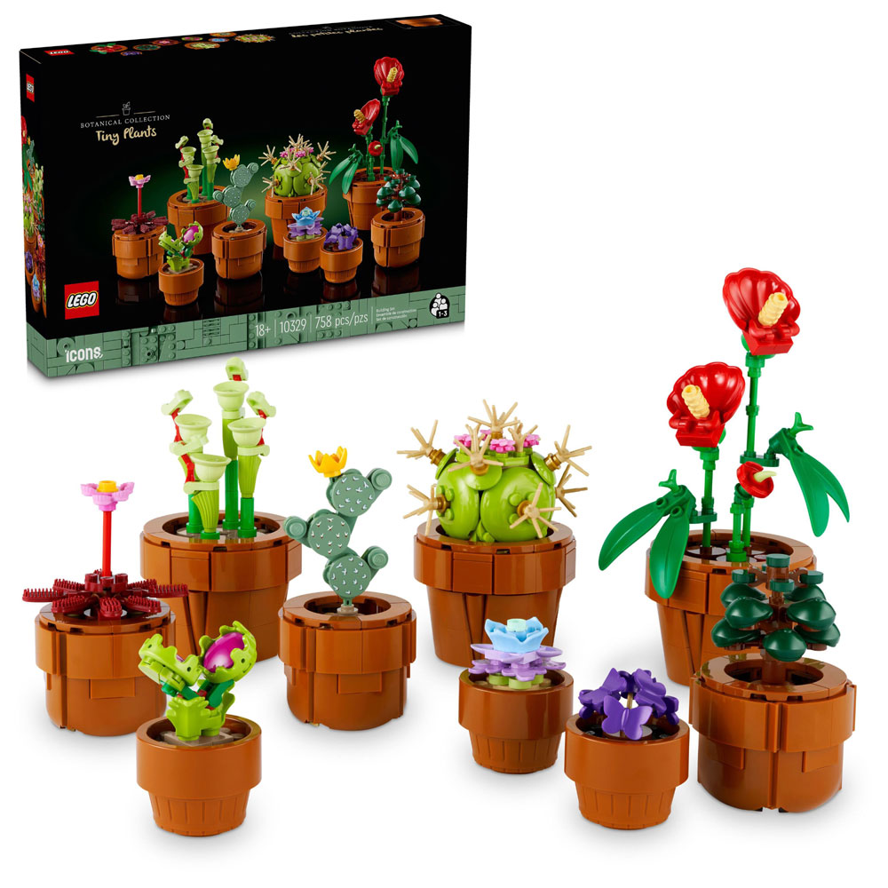 LEGO Icons Tiny Plants Building Set for Adults 10329 (758 Pieces ...