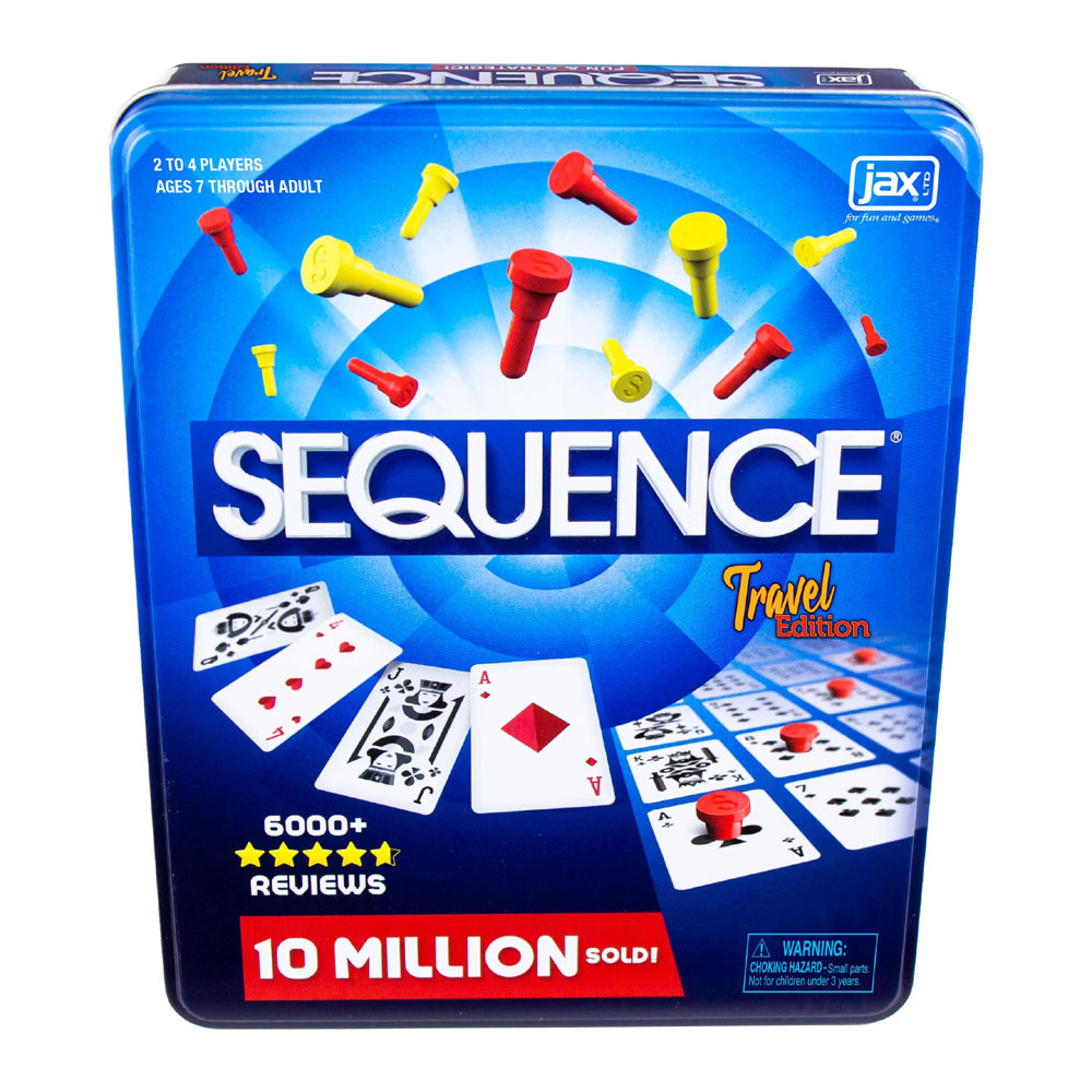 JAX Sequence Game in Travel Tin - English Edition | Toys R Us Canada