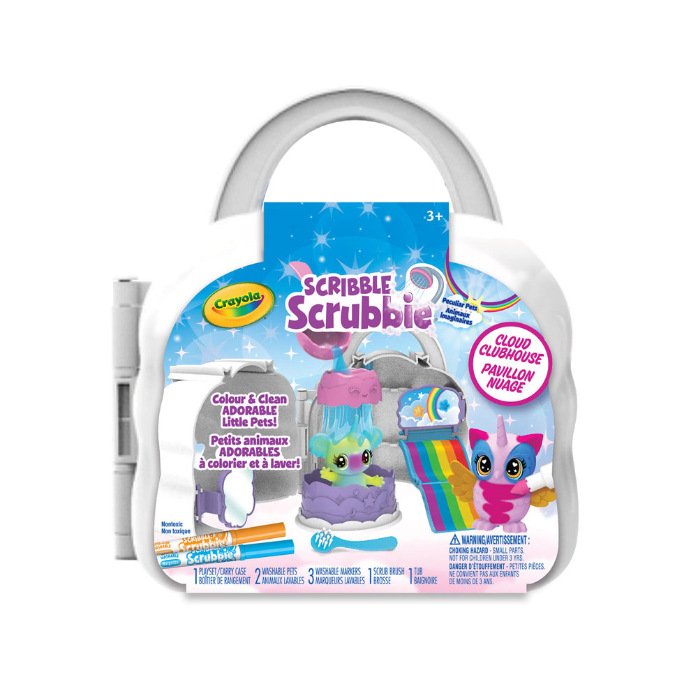 Crayola Scribble Scrubbie Peculiar Pets, Cloud Clubhouse Play Set ...