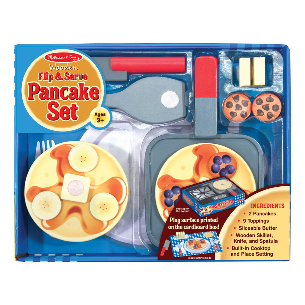 Melissa and Doug - Wooden Flip and Serve Pancake Set | Toys R Us Canada