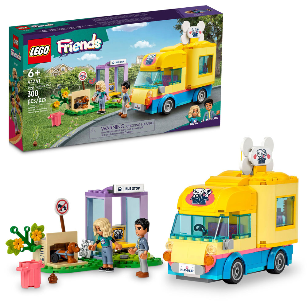 LEGO Friends Dog Rescue Van 41741 Building Toy Set (300 Pieces) | Toys ...