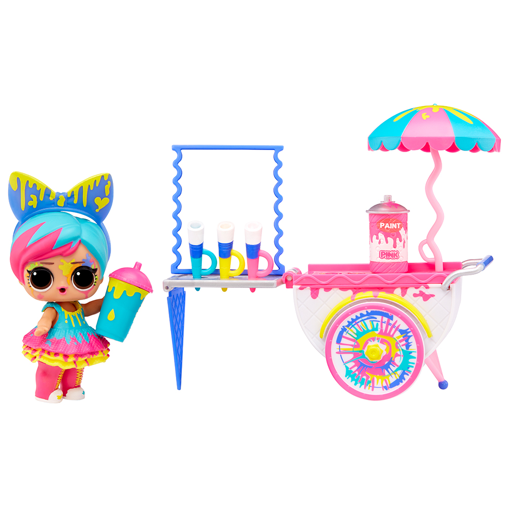 LOL Surprise OMG House of Surprises Art Cart Playset with Splatters ...