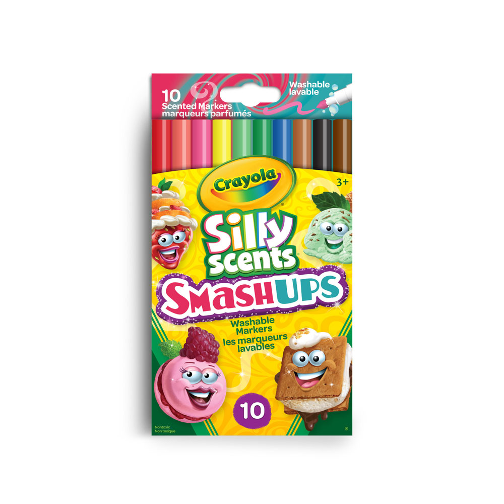 Crayola Silly Scents Smash-Ups Washable Slim Markers, 10 Count | Toys R ...