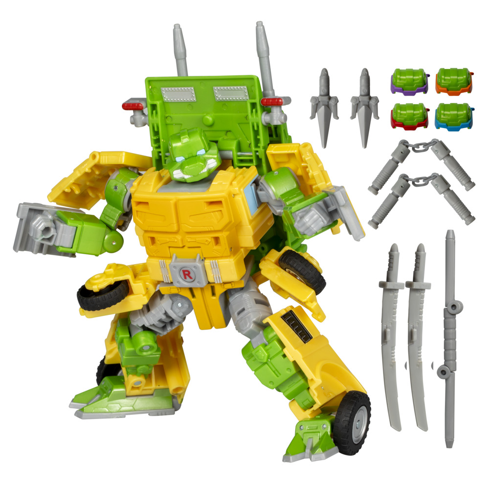 Transformers Collaborative, figurine Teenage Mutant Ninja Turtles x Transformers Party Wallop ...