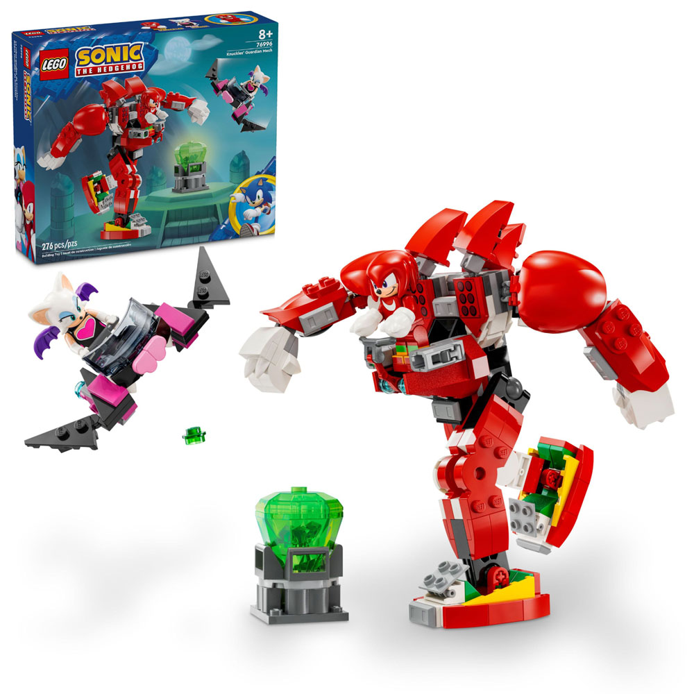 LEGO Sonic the Hedgehog Knuckles' Guardian Mech Building Toy Set 76996 ...
