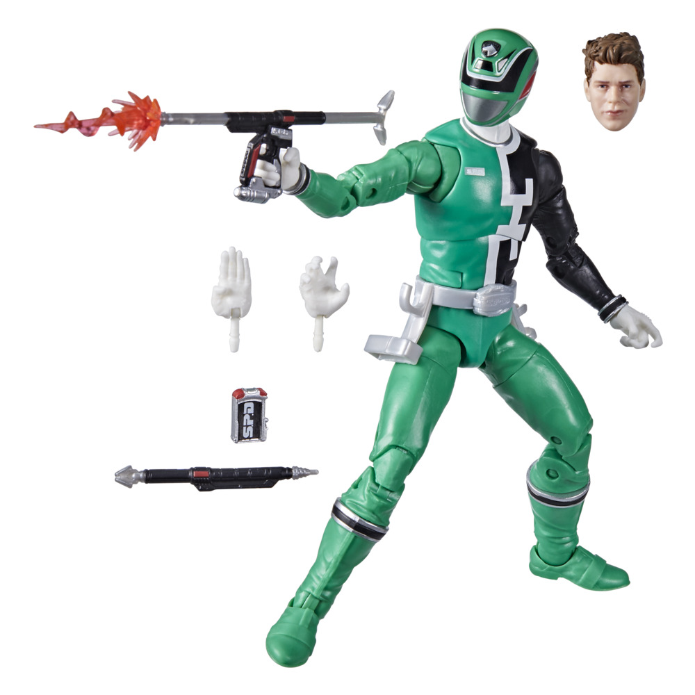 Power Rangers Lightning Collection S.P.D. Green Ranger 6-Inch Premium ...
