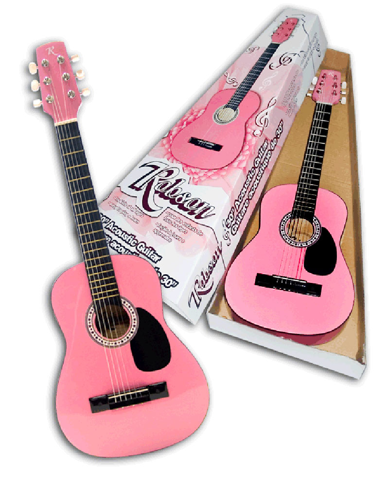 Robson acoustic guitar 30 Inch - pink - R Exclusive - styles may vary ...