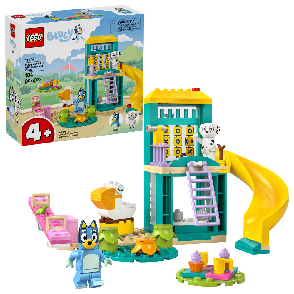 LEGO Bluey Playground Fun with Bluey and Chloe - Building Toy for Kids ...