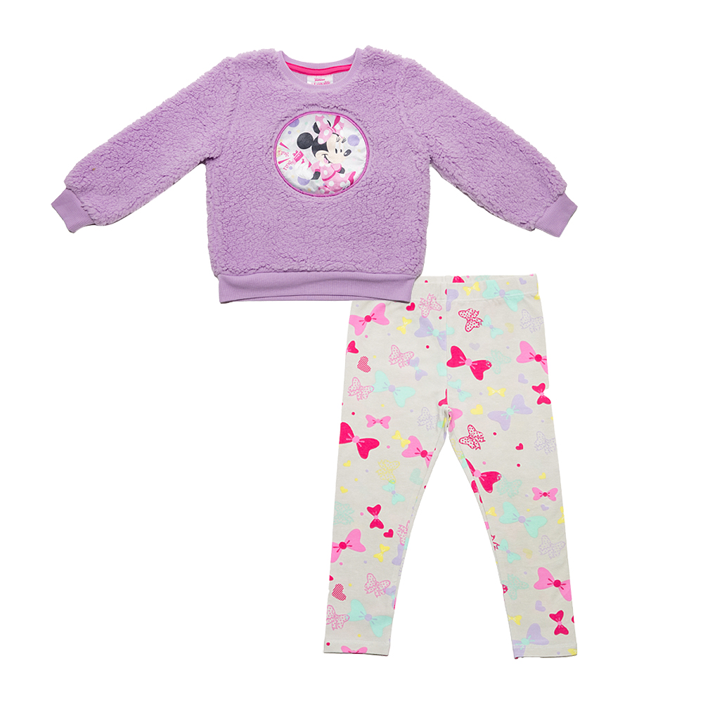 Disney Minnie Mouse - 2 Piece Combo Set - Purple and Grey - Size 5T ...