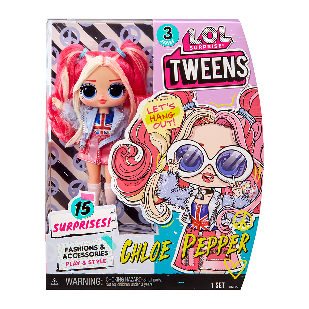 LOL Surprise Tween Series 3 Fashion Doll Chloe Pepper with 15 Surprises ...