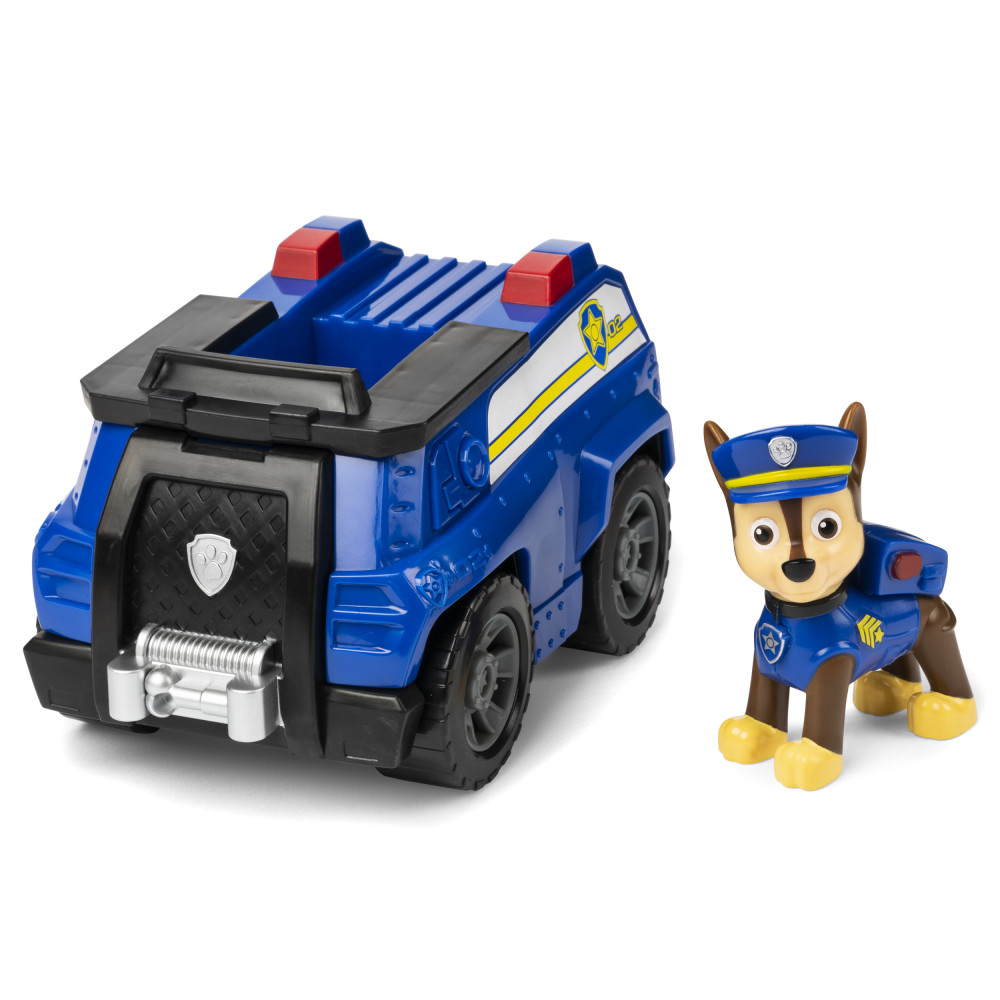PAW Patrol, Chase's Patrol Cruiser Vehicle with Collectible Figure ...